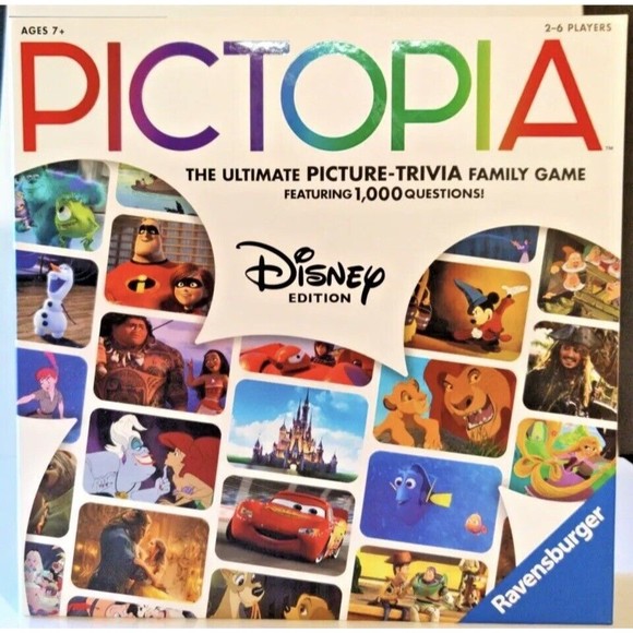 Disney | Games | Pictopia Disney Edition Trivia Board Game Family 00 ...